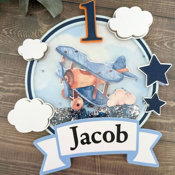 Airplane Cake Topper - Etsy
