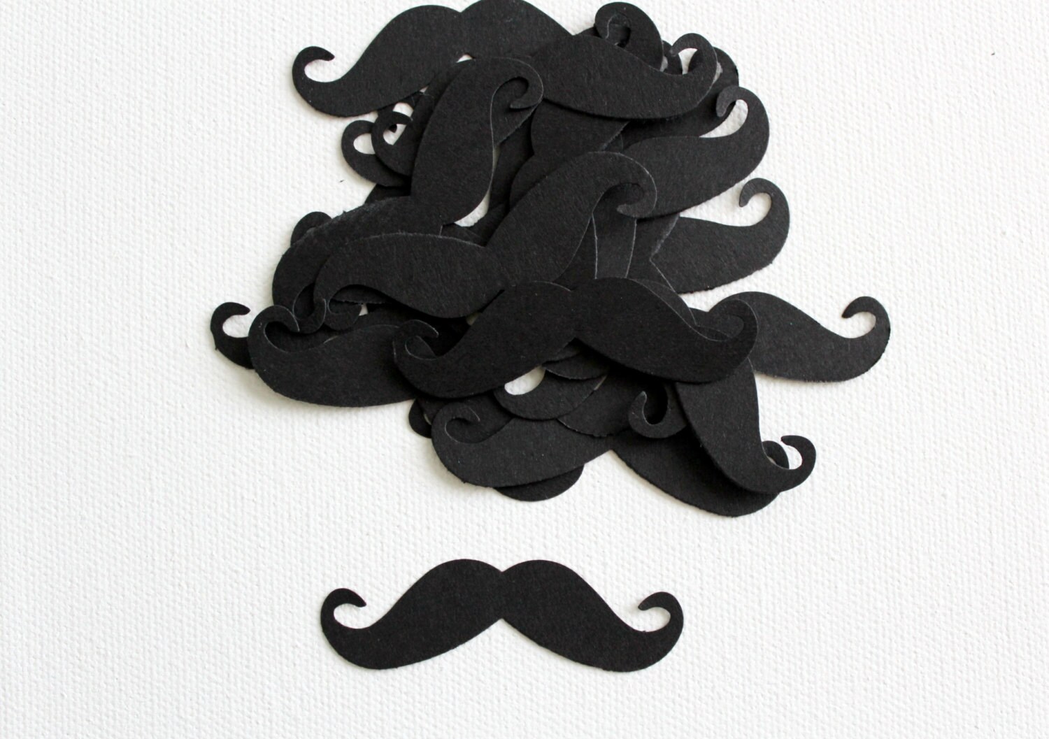 50 Black Mustache Die Cuts Punches Cardstock 2 1/4 Inch - Etsy