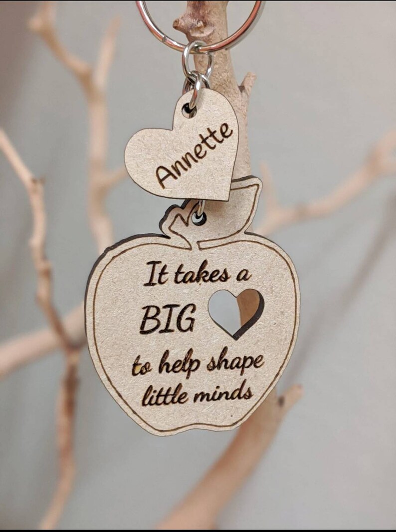 Teacher Keychain Personalized Gift Engraved Name Keychains - Etsy