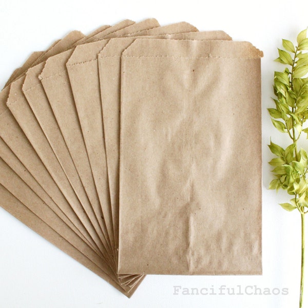 Flat Paper Bags - Etsy