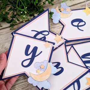 Baby Shower Paper Banner Bunting Garland, Oh Baby Sign, Baby Shower ...