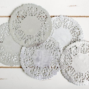 50 Metallic Shine Silver Paper Doily Doilies 6 Inch - Etsy