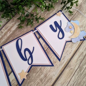 Baby Shower Paper Banner Bunting Garland, Oh Baby Sign, Baby Shower ...