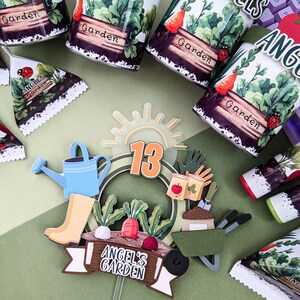 Gardening Cake Topper, Garden Birthday Party, Farming, Fruit and ...