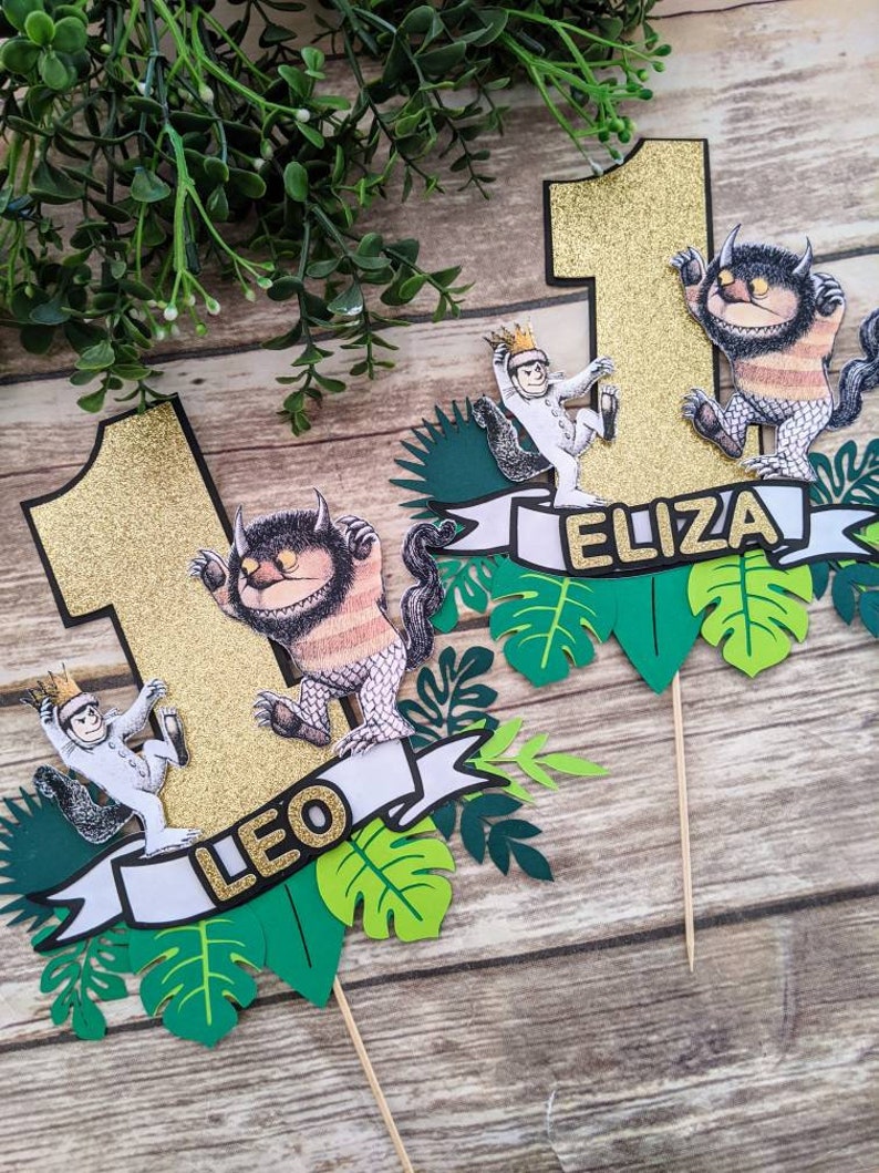 Where the Wild Things Are Cake Topper Custom Name Banner | Etsy
