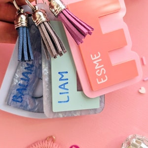 Personalized Name Keychain, Acrylic Name Keychain, Back to School ...