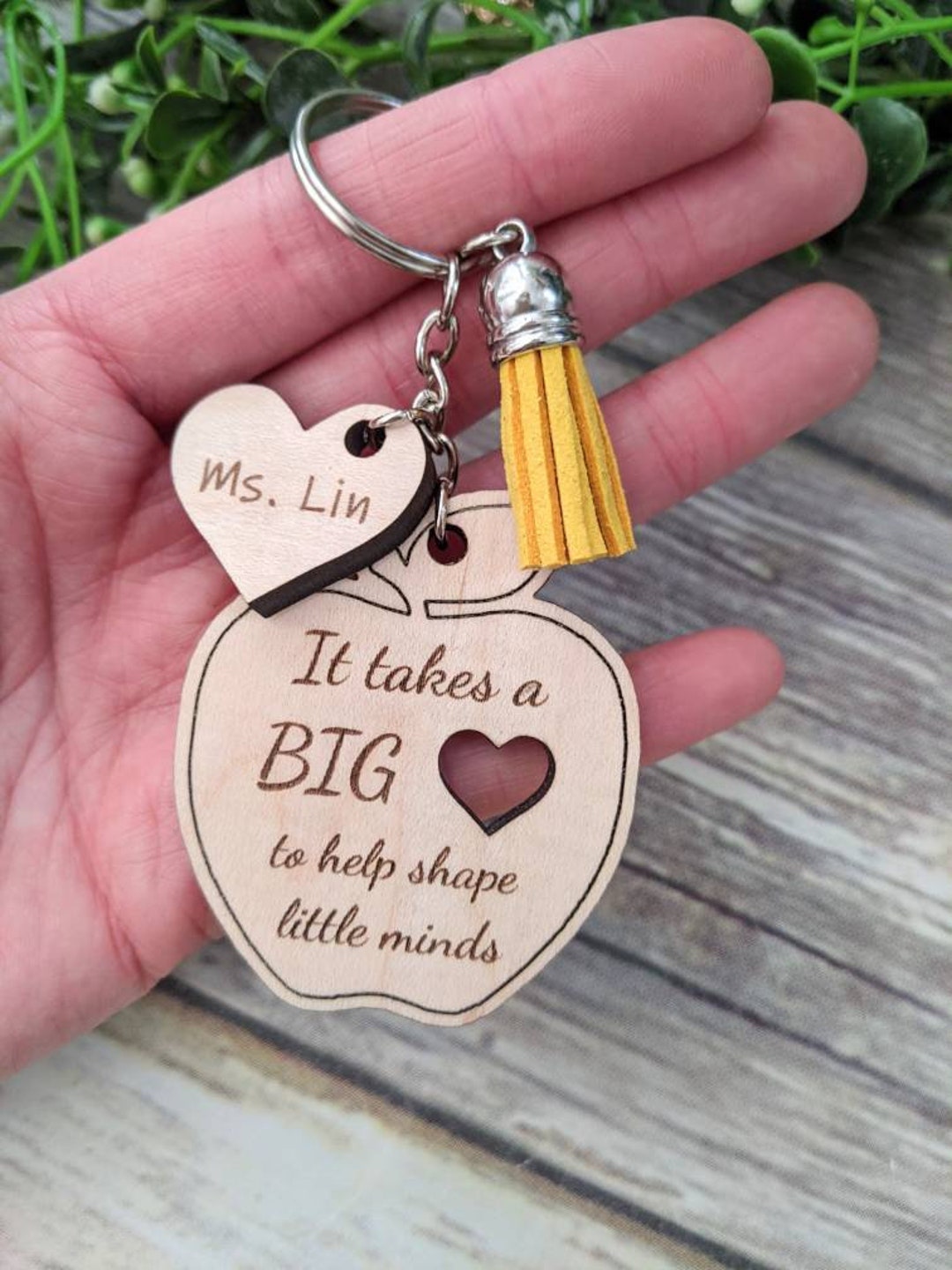 Teacher Keychain, Personalized Gift, Engraved Name Keychains, Mentor ...