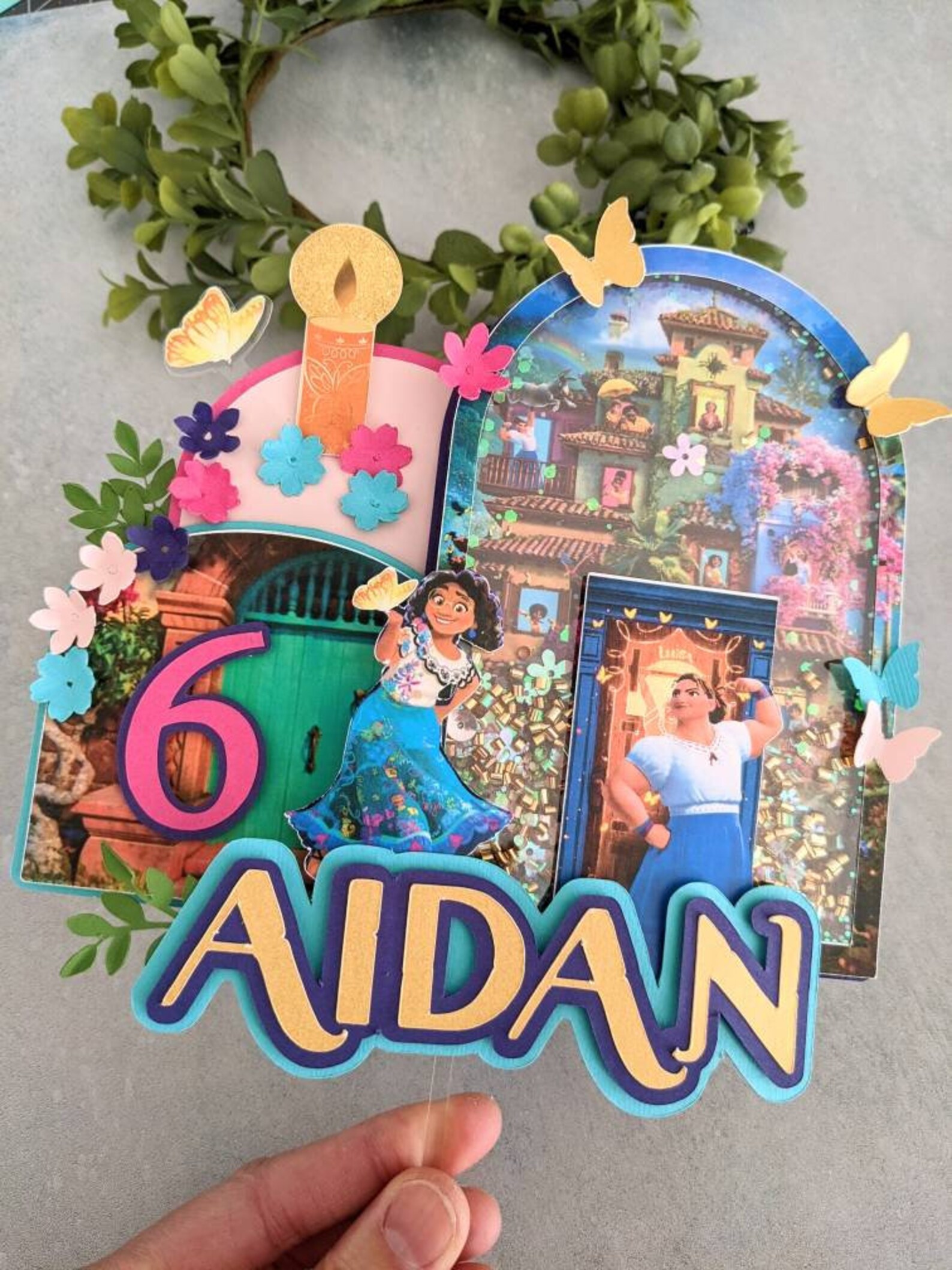 Encanto Cake Topper Encanto Happy Birthday Banner Backdrop | Etsy