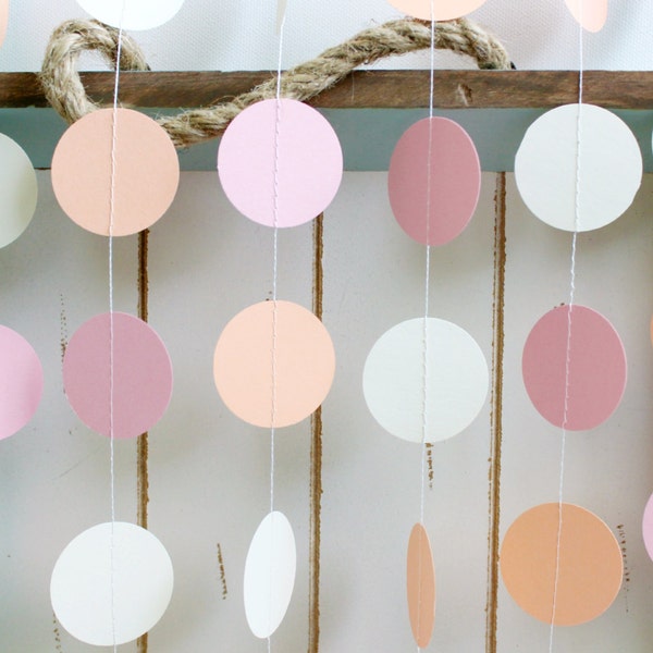 Circle Paper Garland - Etsy