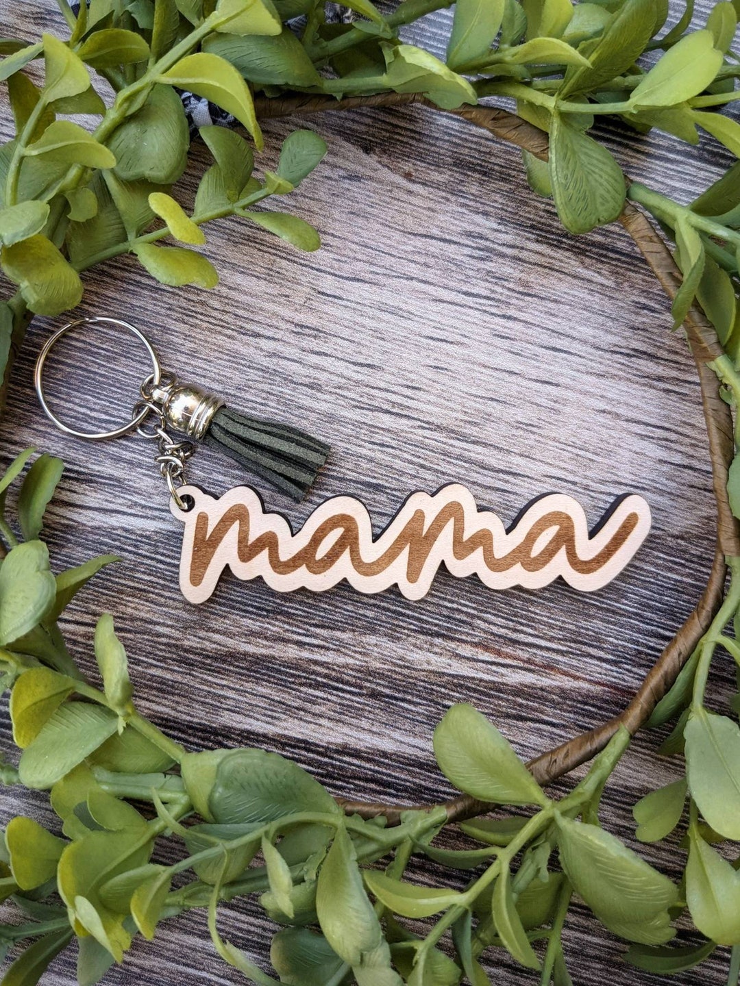 Mama Keychain, Personalized Gift, Engraved Wood Keychains, Mommy Gifts ...