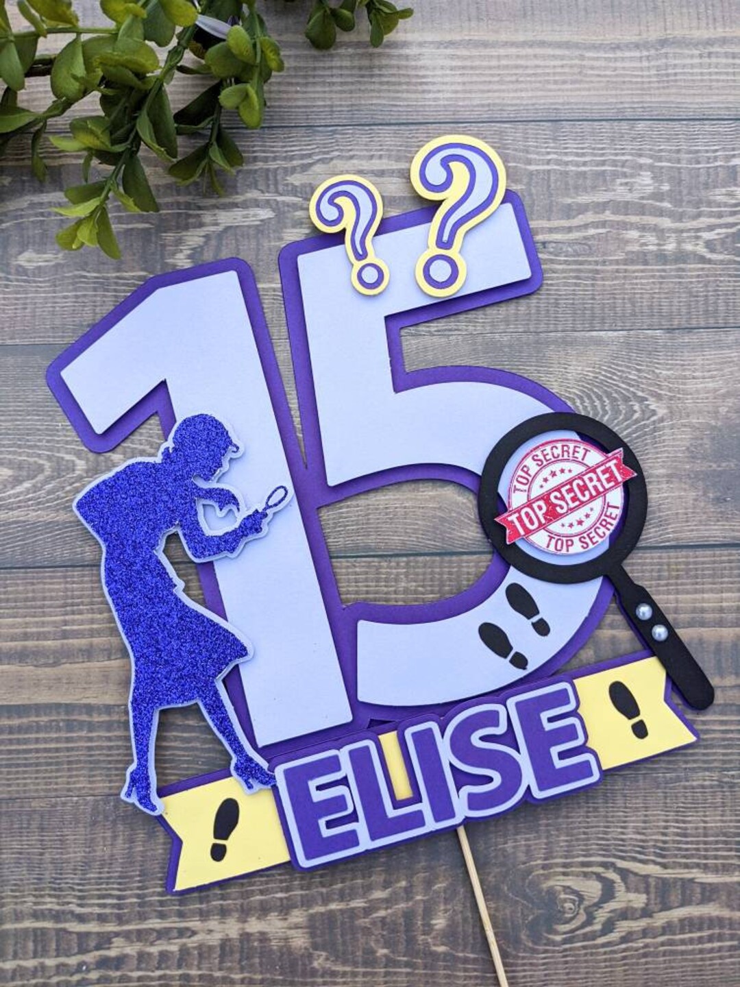 Detective Girl Cake Topper, resuelve una fiesta misteriosa, tema de ...