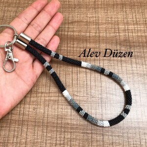 Beaded Keychain Native American Style Id Holder Beaded Card Holder ...