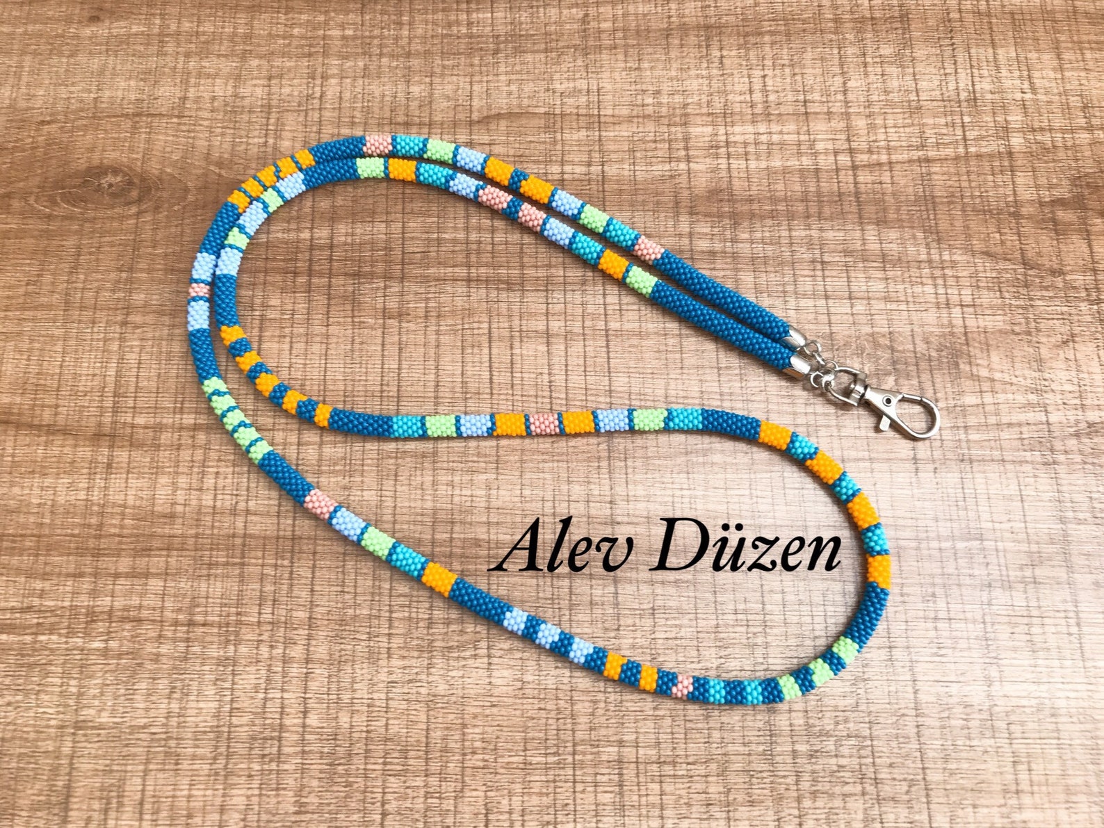 Native American Style Lanyard Badge Holder Beaded Lanyard - Etsy