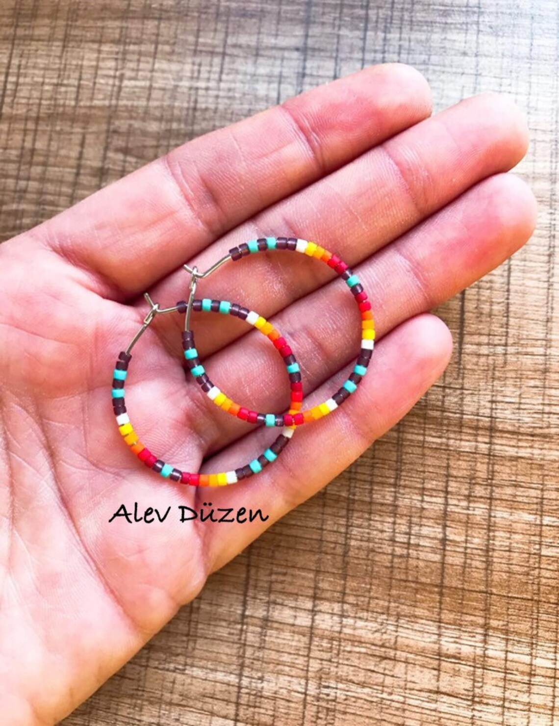 Native American Style Design Hoop Earring Bohemian Circle - Etsy