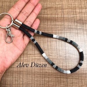 Beaded Keychain Native American Style Id Holder Beaded Card Holder ...