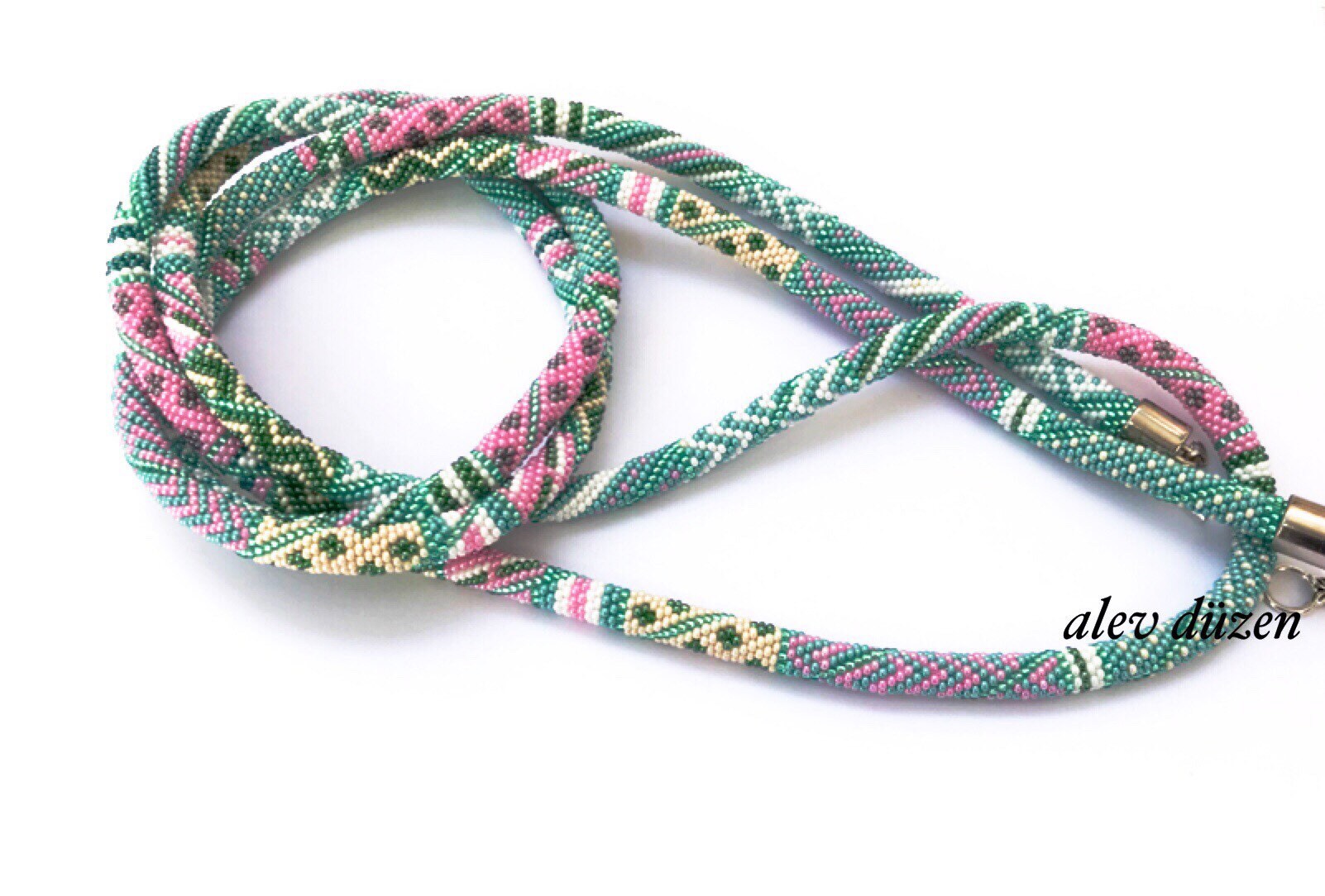 Bead Crochet Necklace Long Bead Crochet Rope Necklace Seed | Etsy