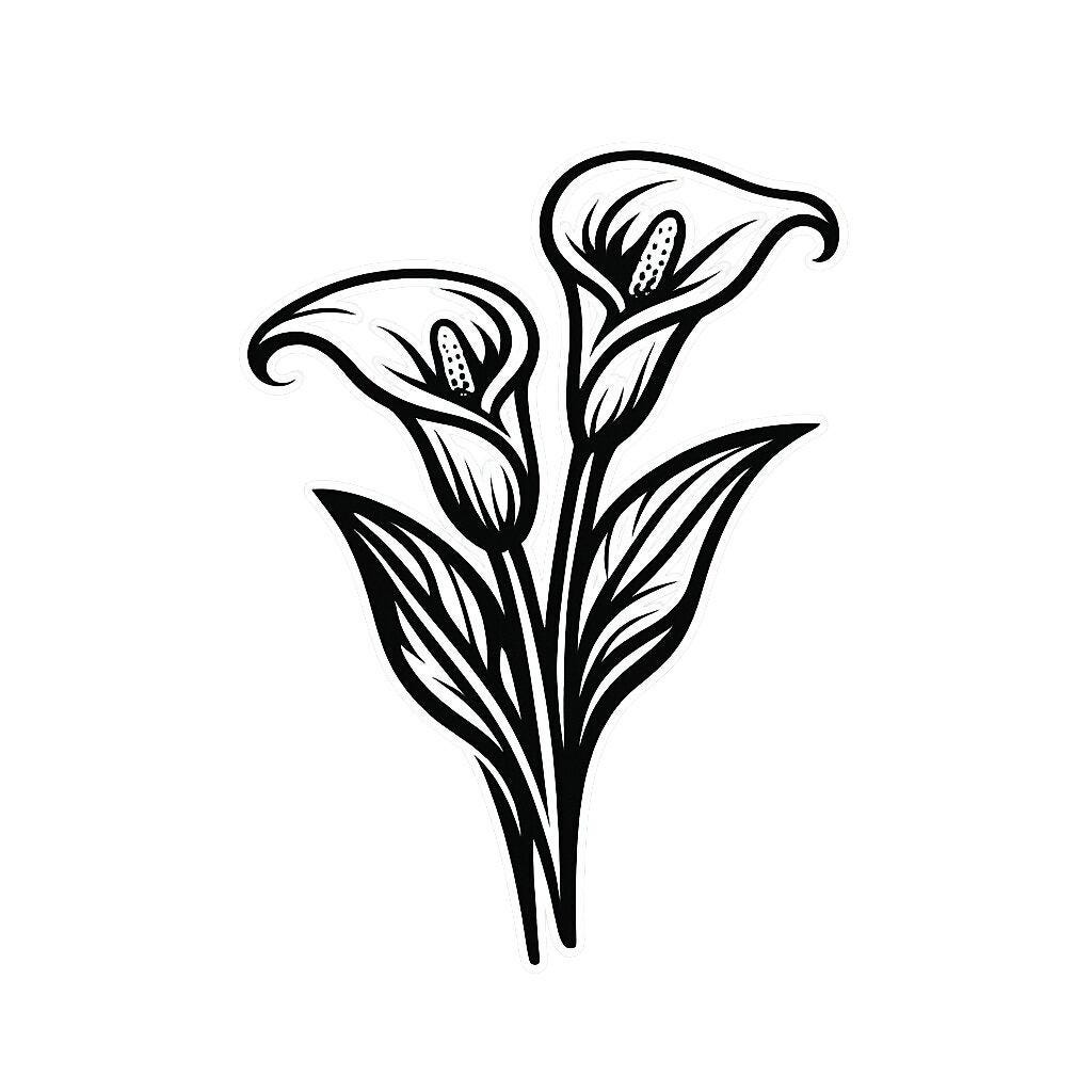 Calla Lily Flowers SVG PNG Cut File, Cricut Design - Etsy