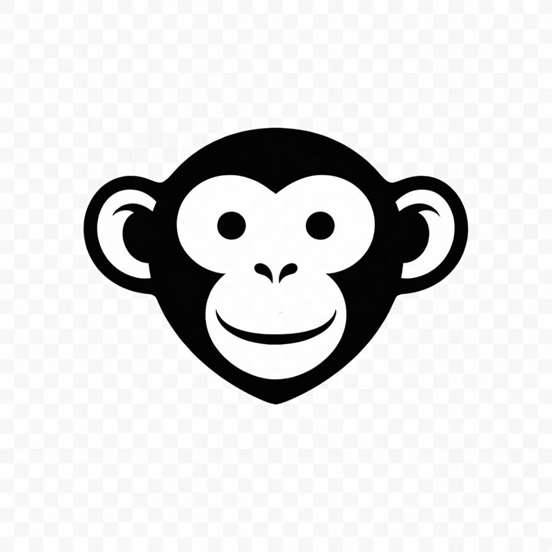 Monkey Face SVG PNG Cut File, Cricut Design Digital - Etsy