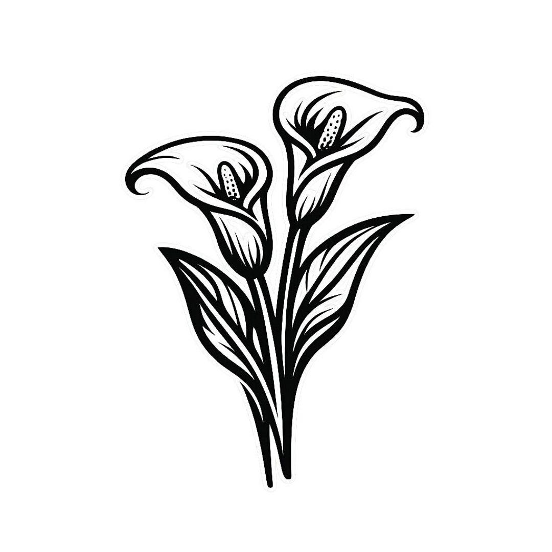 Calla Lily Flowers SVG PNG Cut File, Cricut Design - Etsy