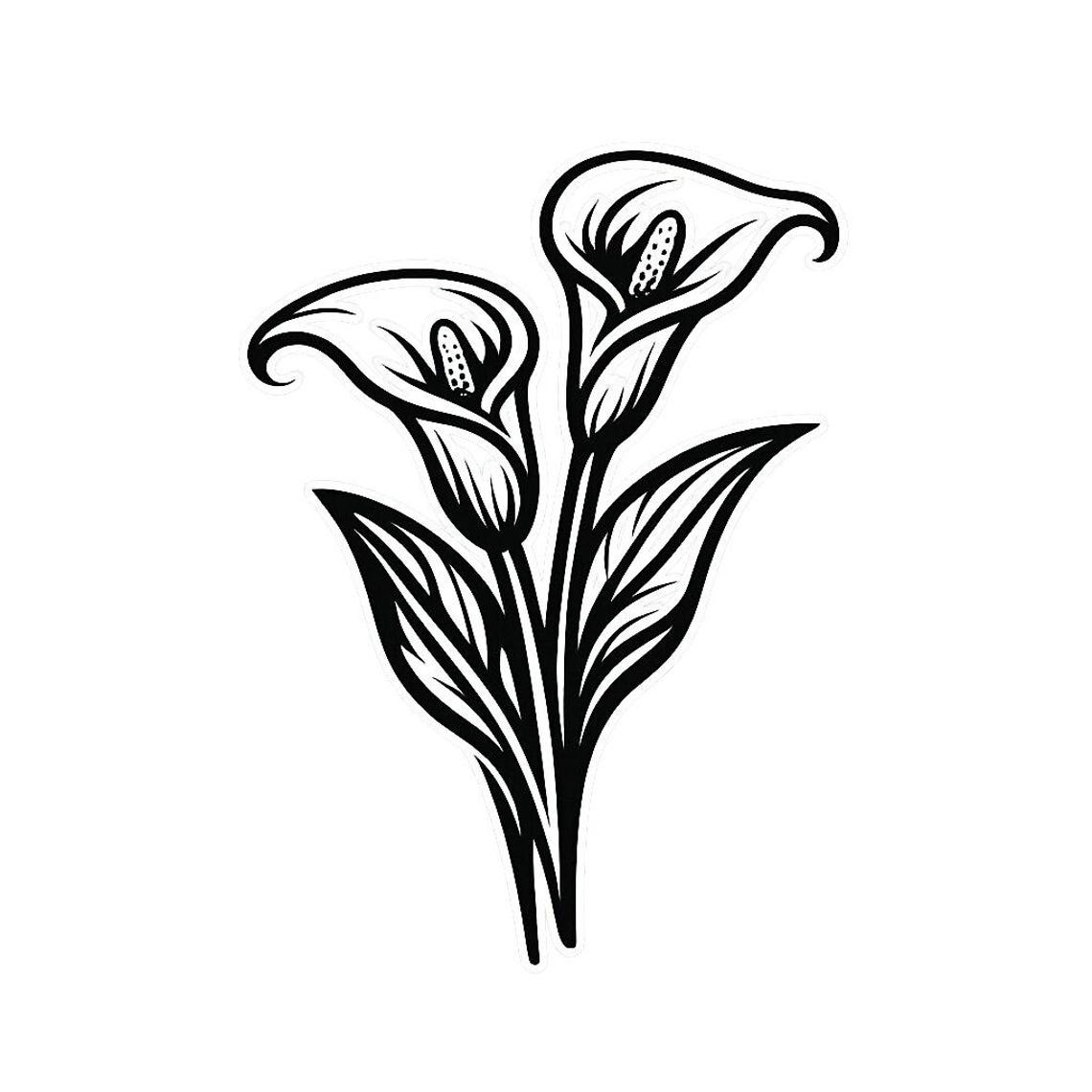 Calla Lily Flowers SVG PNG Cut File, Cricut Design - Etsy