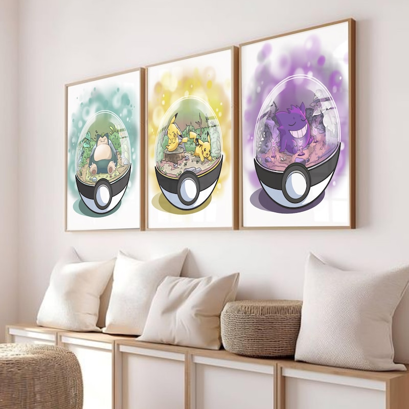 Trio Nursery Print Sets - Etsy