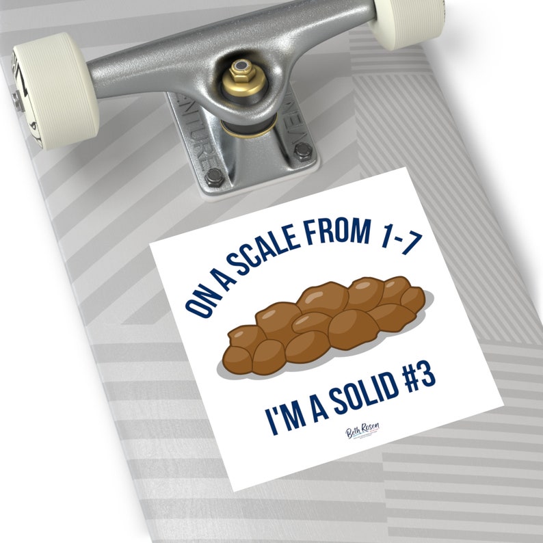 Bristol Stool Chart Solid 3 Square Vinyl Stickers Funny Sticker,poop ...