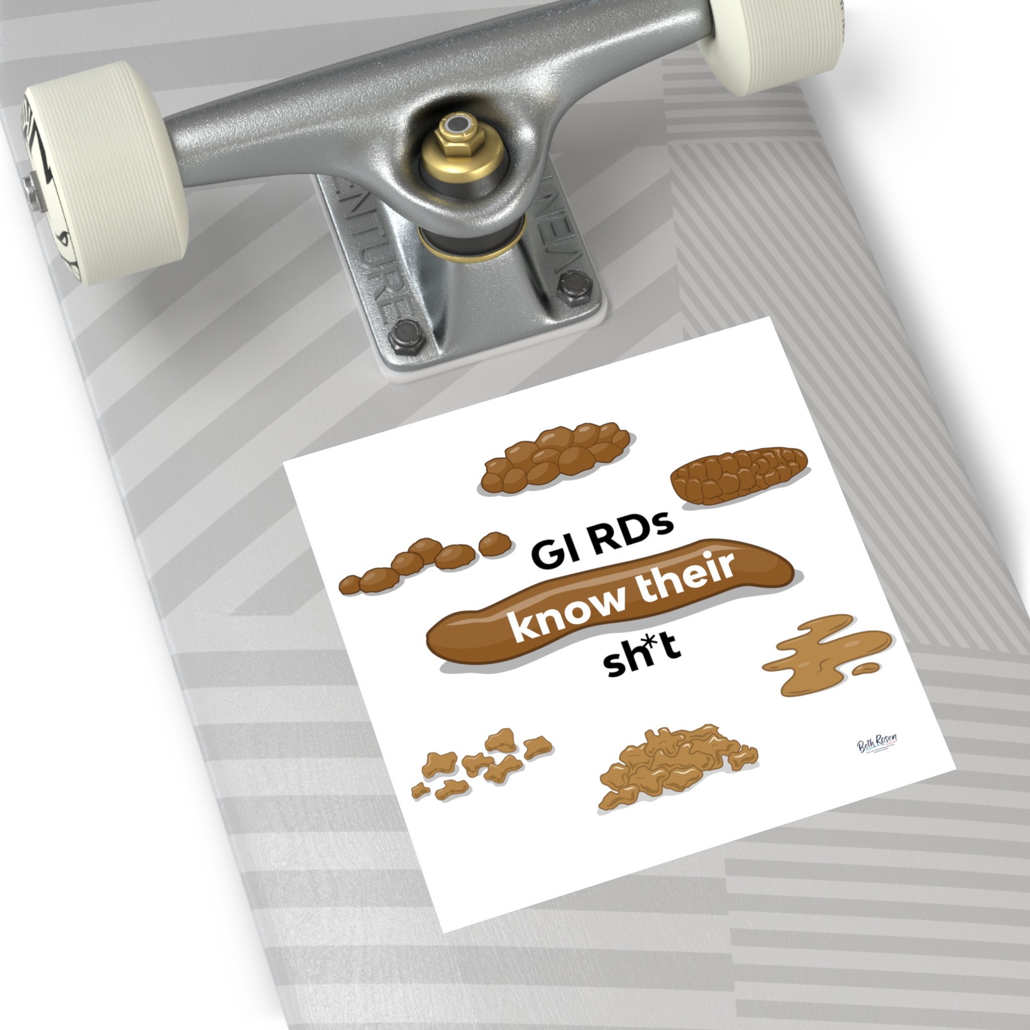 GI Rds Know Their Sht Square Vinyl Stickers funny Sticker,poop Sticker ...