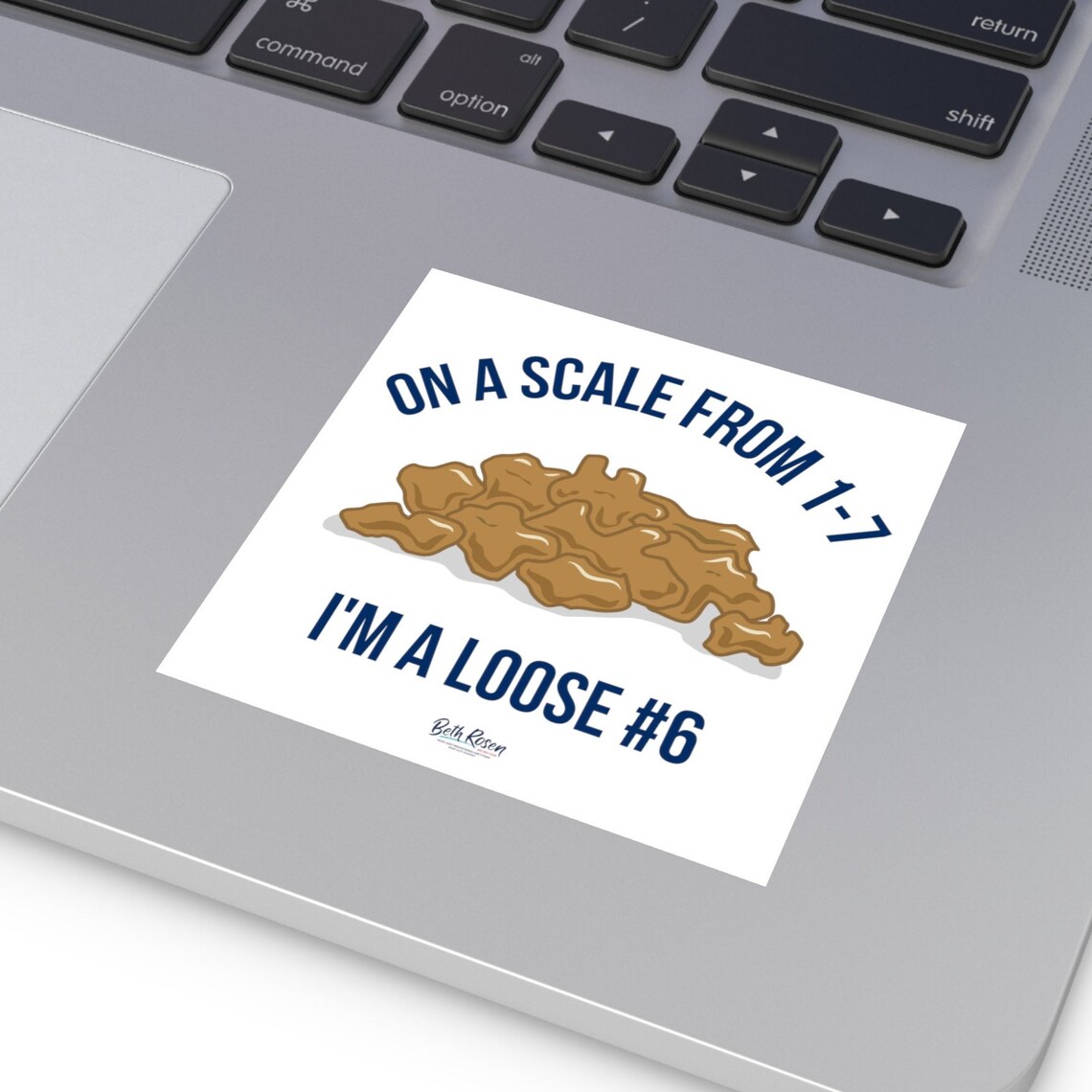 Bristol Stool Chart Loose 6 Square Vinyl Stickers Funny Sticker,poop ...