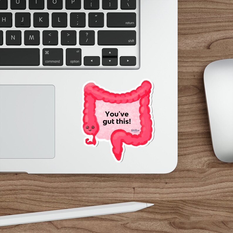 You've Gut This Die-cut Sticker funny Sticker, Poop Sticker, Anatomy ...