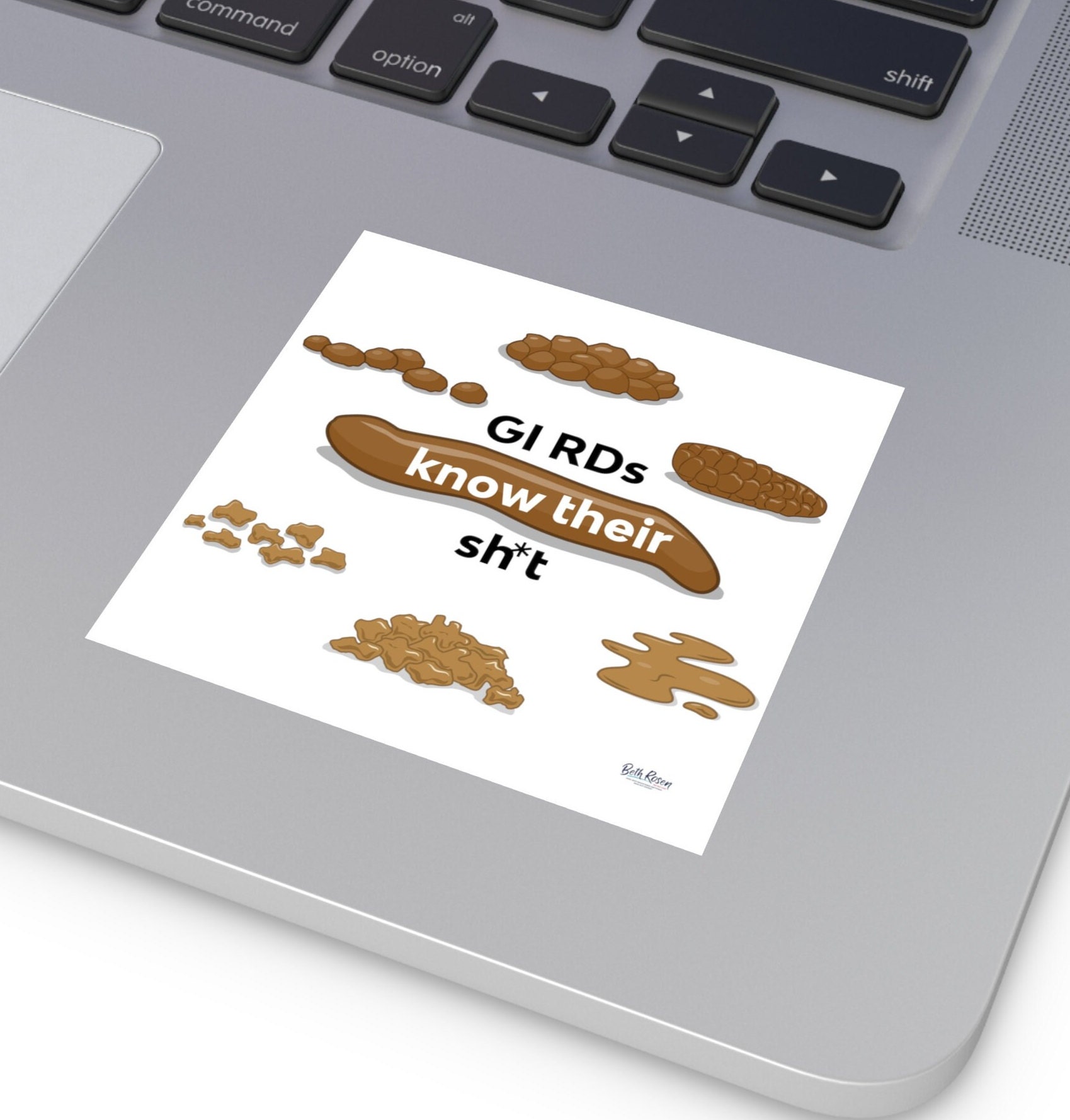 GI Rds Know Their Sht Square Vinyl Stickers funny Sticker,poop Sticker ...