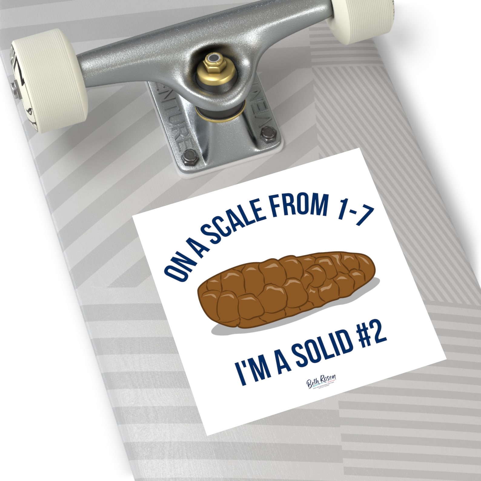 Bristol Stool Chart Solid #2 Square Vinyl Stickers |funny Sticker,poop ...