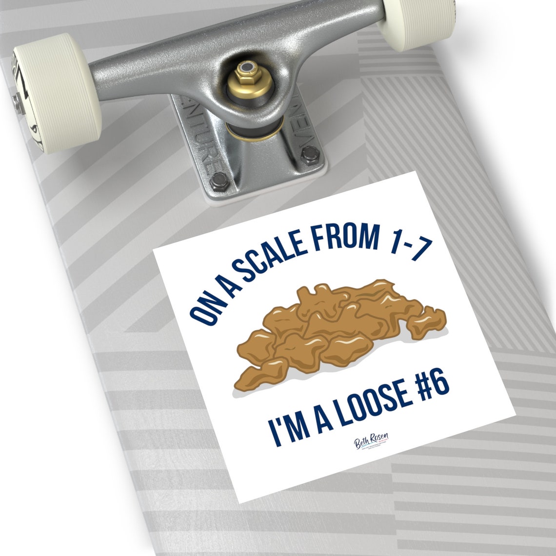 Bristol Stool Chart #6 Vinyl Sticker | Constipation Humor - Etsy