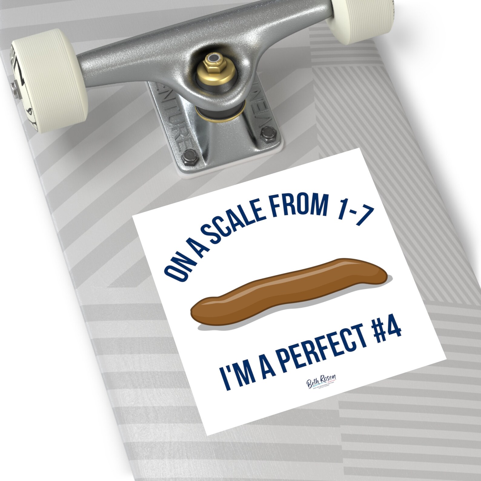 Bristol Stool Chart Perfect #4 Square Vinyl Stickers |funny Sticker ...