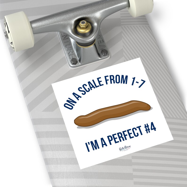 Bristol Stool Chart Perfect #4 Square Vinyl Stickers |funny Sticker ...