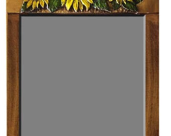 Sunflower mirror | Etsy