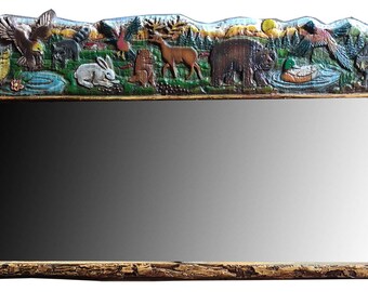 Rustic cabin mirror | Etsy