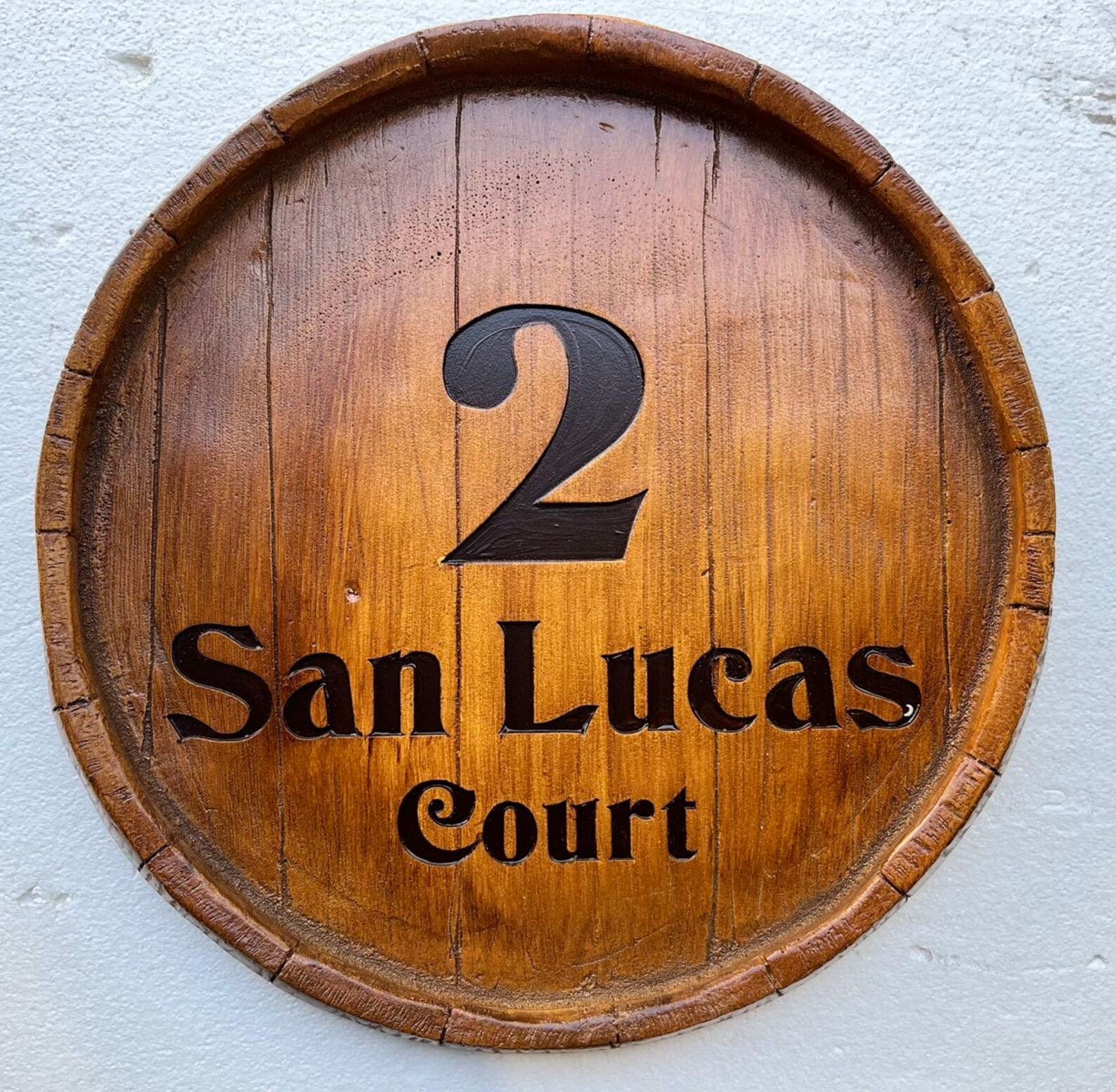 Wine Barrel Custom Name or Address Sign - Etsy