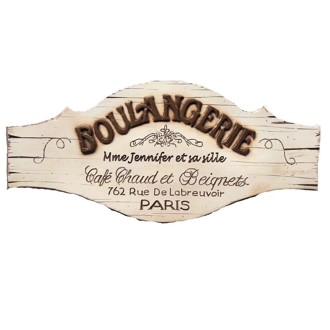Boulangerie French Wall Decor Personalized Sign - Etsy