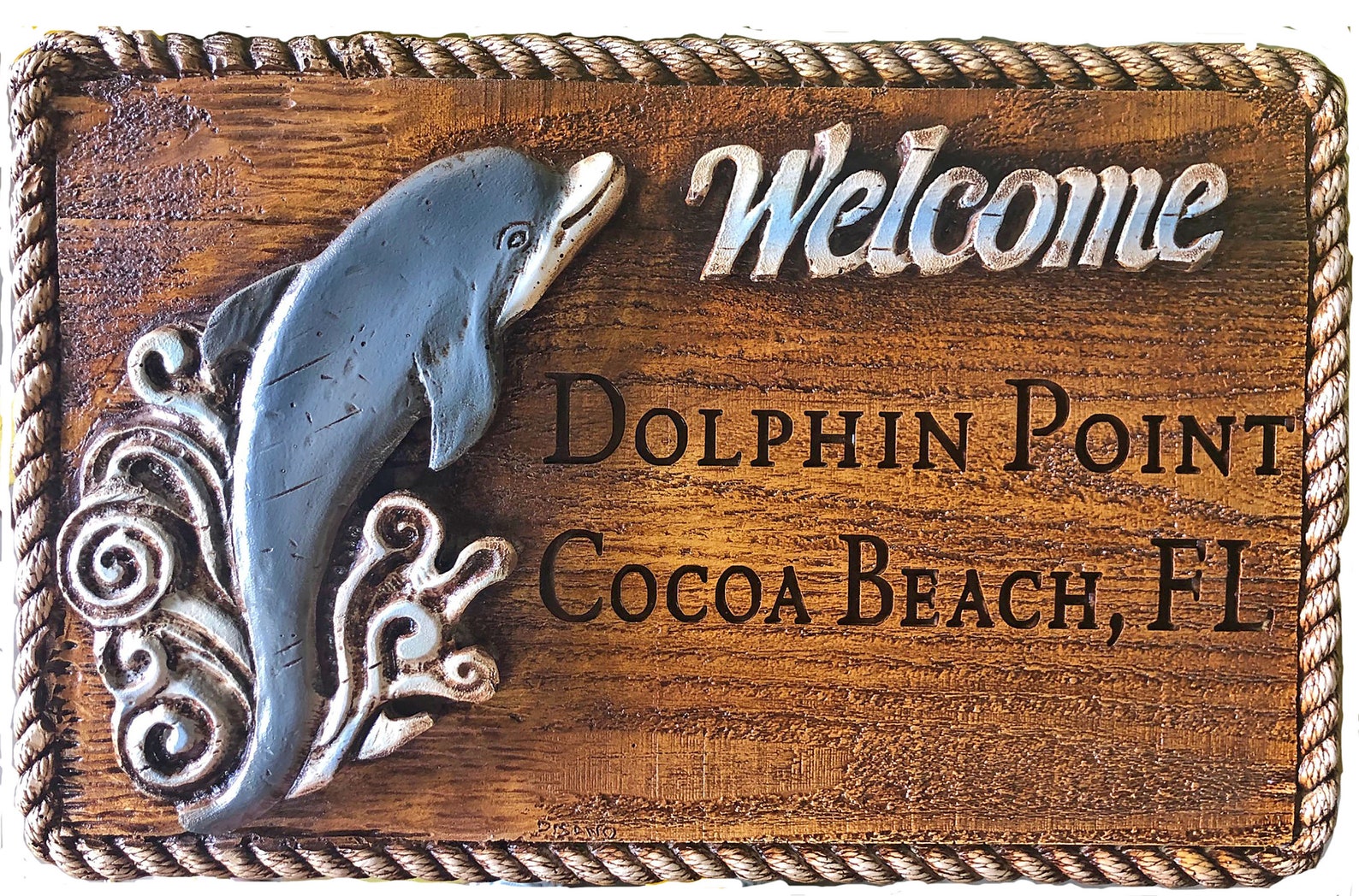 Dolphin Personalized Name or Address Sign - Etsy