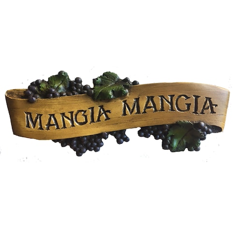 Vertical Mangia Sign Italian Kitchen Sign Rustic Italian - Etsy