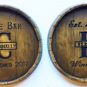 Wine Barrel Custom Name or Address Sign - Etsy