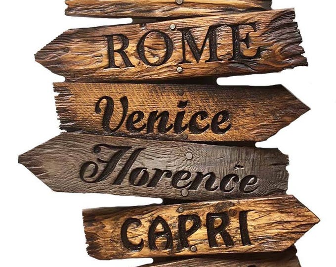 Italy City Road Sign - Etsy