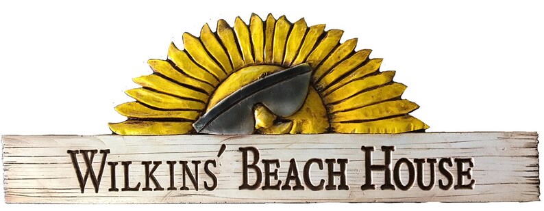Beach Sun Personalized Door Topper - Etsy