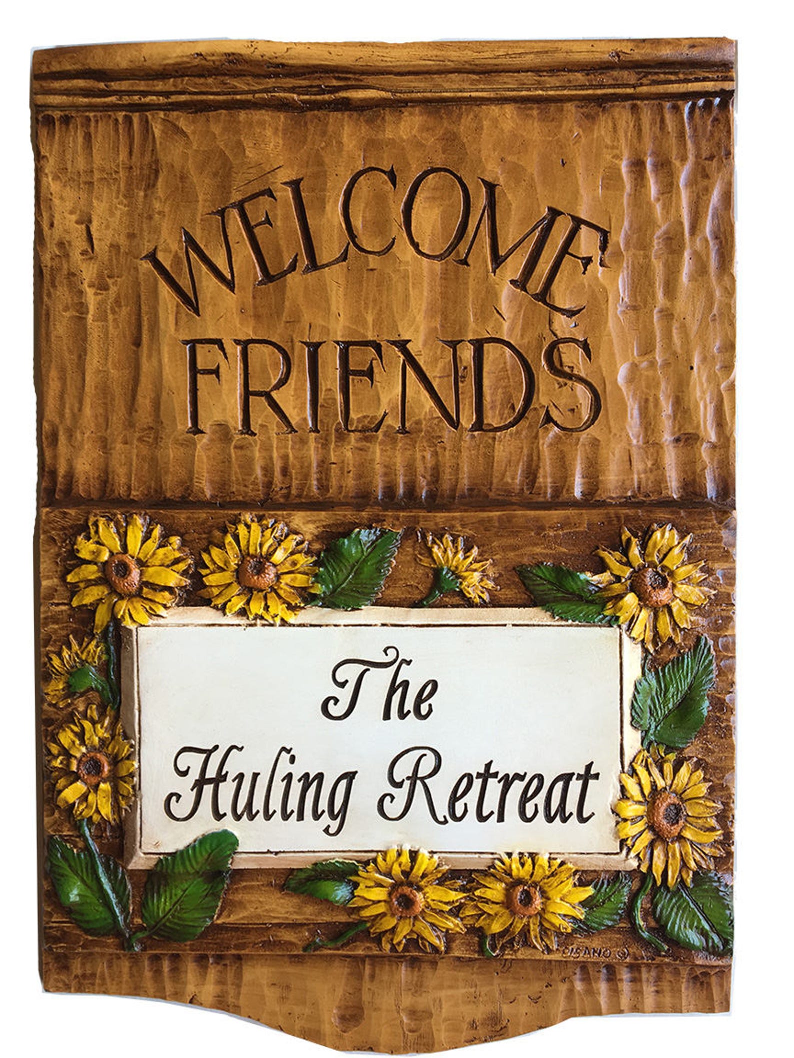 Sunflower Personalized Welcome Yard Sign and Yard Stake - Etsy