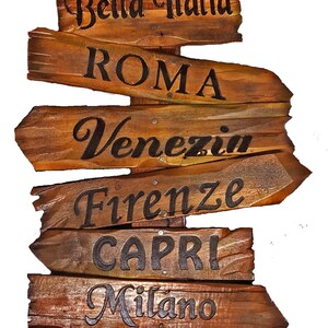 Italy City Road Sign - Etsy