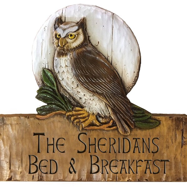 Owl Sign - Etsy