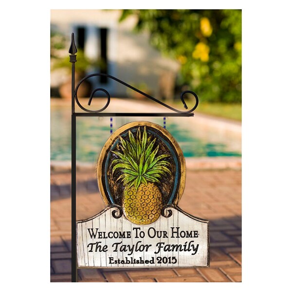 Pineapple Welcome Sign - Etsy
