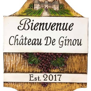 Chateau Personalized Sign - Etsy