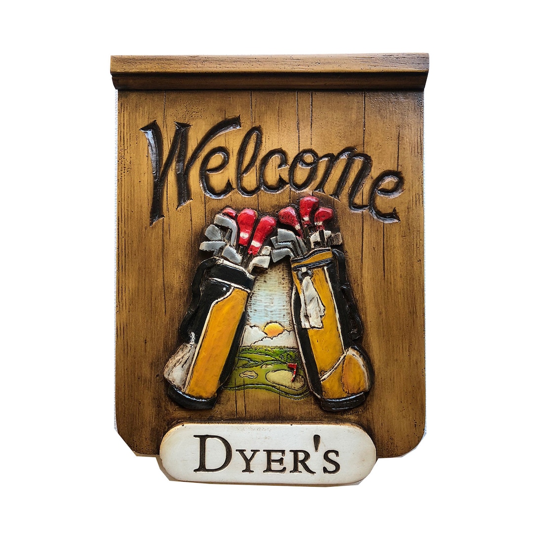 Golfers Welcome Personalized Sign - Etsy