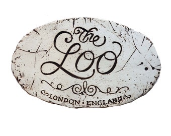 Bathroom Sign the Loo - Etsy